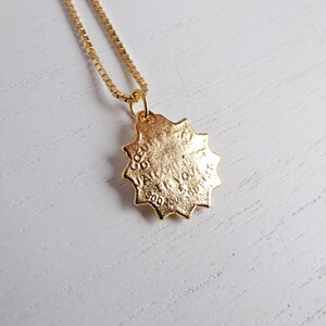 18K Gold Plated Sacred Heart of Jesus Medal - Etsy