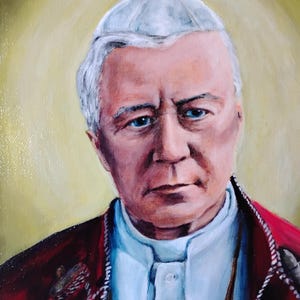 Portrait of St. Pope Pius X on 16x20 Canvas - Etsy