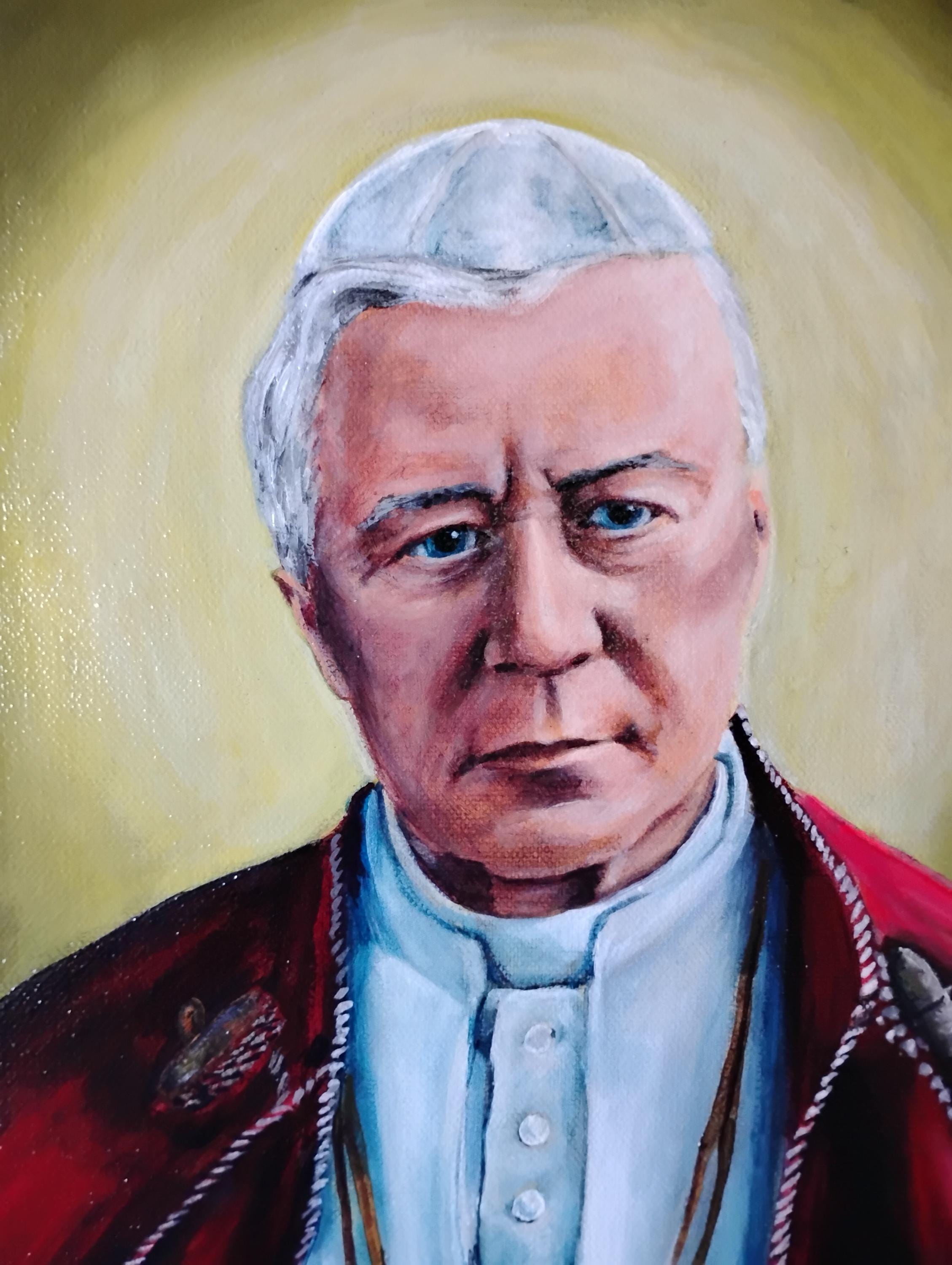 Portrait of St. Pope Pius X on 16x20 Canvas - Etsy