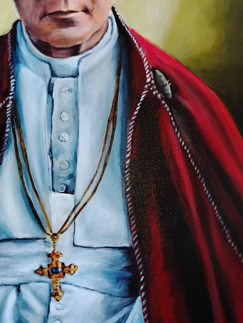 Portrait of St. Pope Pius X on 16x20 Canvas - Etsy