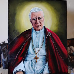 Portrait of St. Pope Pius X on 16x20 Canvas - Etsy