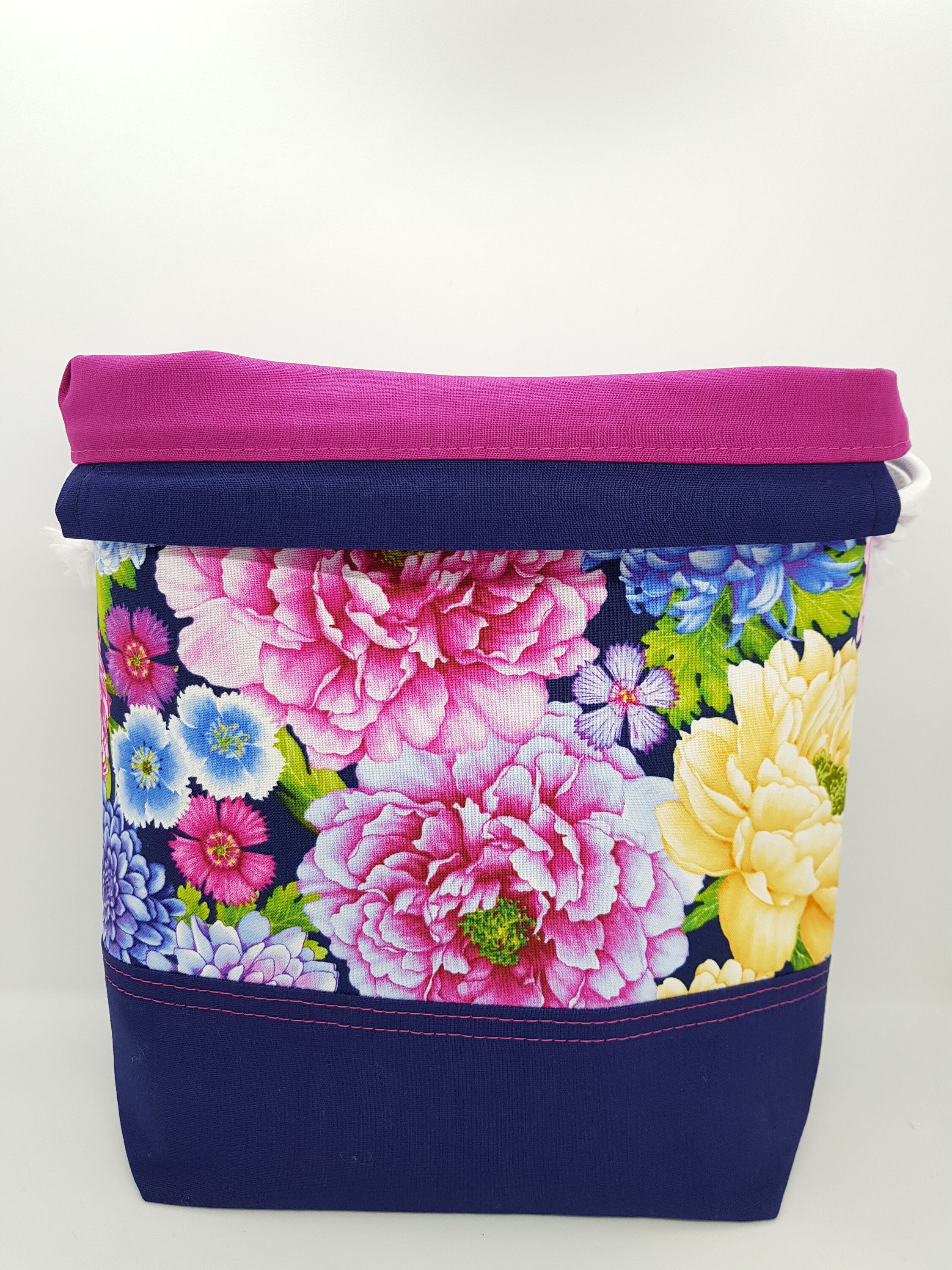 Flower Drawstring Bag Flower Drawstring Pouch Gift Bag Craft - Etsy UK