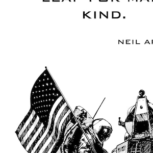 Neil Armstrong Neil Armstrong Quote Poster Neil Armstrong | Etsy