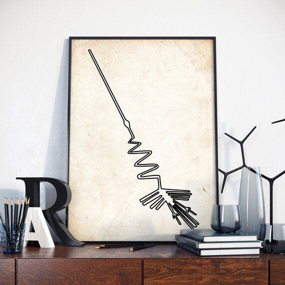 Nazca Lines The Flamingo-Parihuana Nazca Glyph Peruanisch - Etsy Schweiz