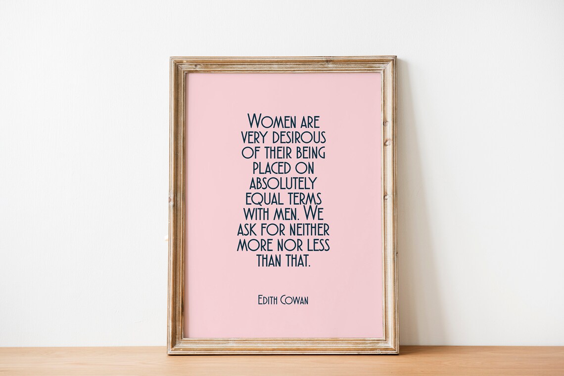 Edith Cowan Edith Cowan Quote Edith Cowan Art Edith Cowan | Etsy