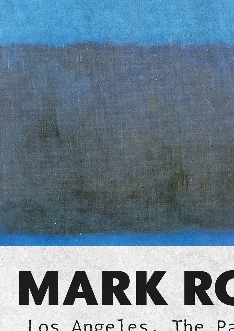 Mark Rothko Mark Rothko exhibition print GALLERY EXHIBITION | Etsy