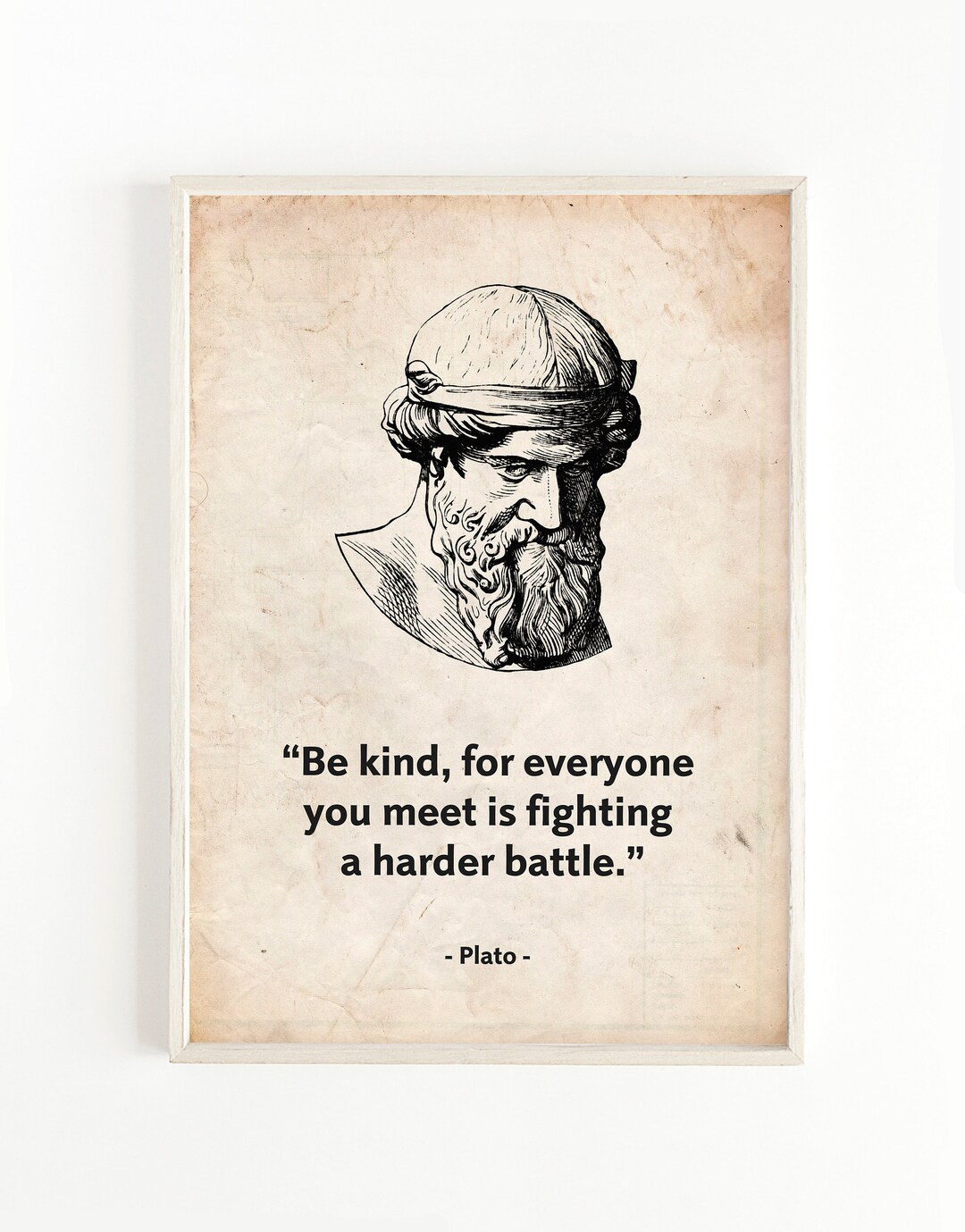 Plato, Plato Quote Poster, Plato Quote Wall Art, Athenian Philosopher ...