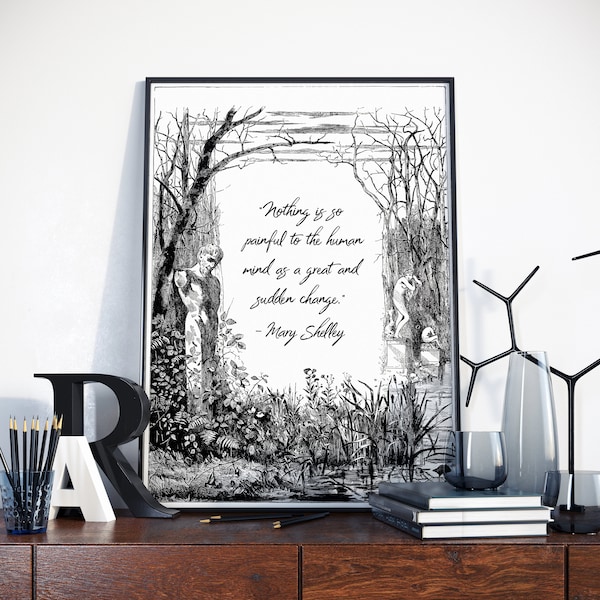 Mary Shelley Frankenstein Poster - Etsy