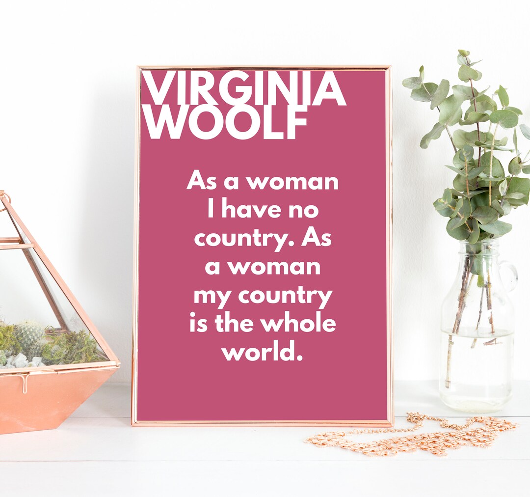 Virginia Woolf, Virginia Woolf Poster, Virginia Woolf Quote Print ...