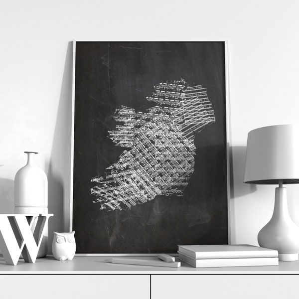 Sheet Music Map - Etsy