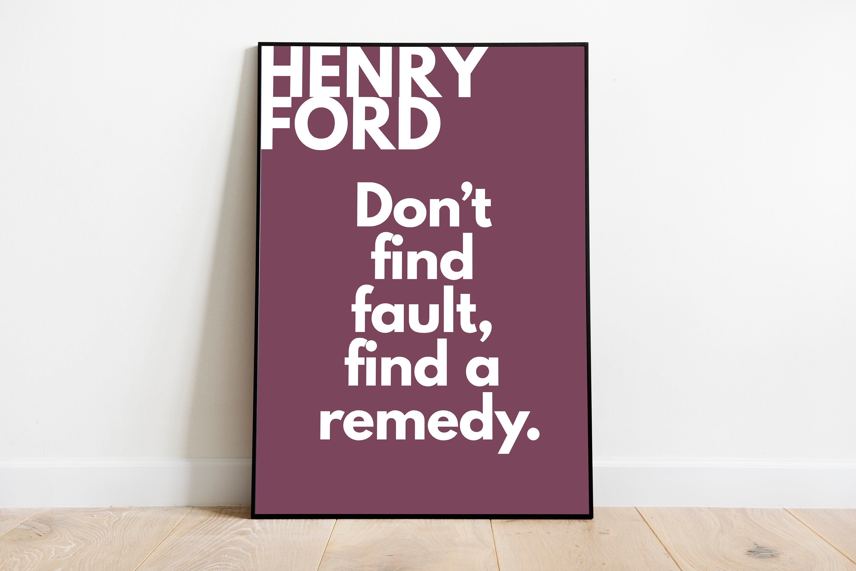 Henry Ford Henry Ford Quote Poster Henry Ford Quote Wall - Etsy