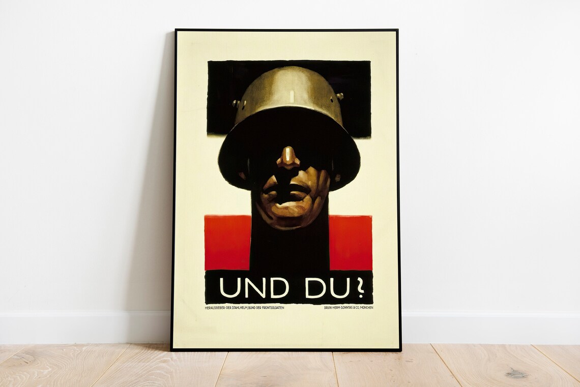 Und Du 1929 Ludwig Hohlwein Vintage German Propaganda | Etsy