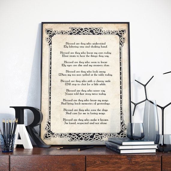 Blessed Are They ... Poem Blessed Are They Poetry Vintage - Etsy Ireland