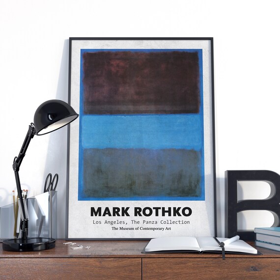Mark Rothko Mark Rothko exhibition print GALLERY EXHIBITION | Etsy