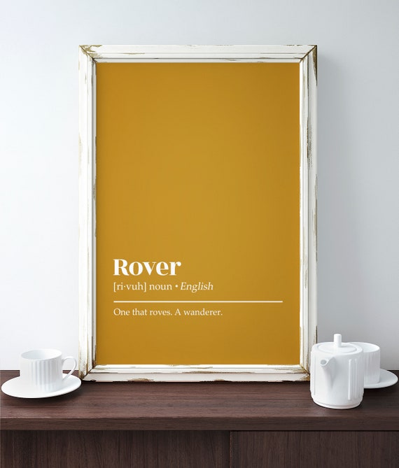 Rover Definition Poster Rover Definition Wall Art Roadie Etsy rover-definition-poster-rover-definition-wall-art-roadie-etsy