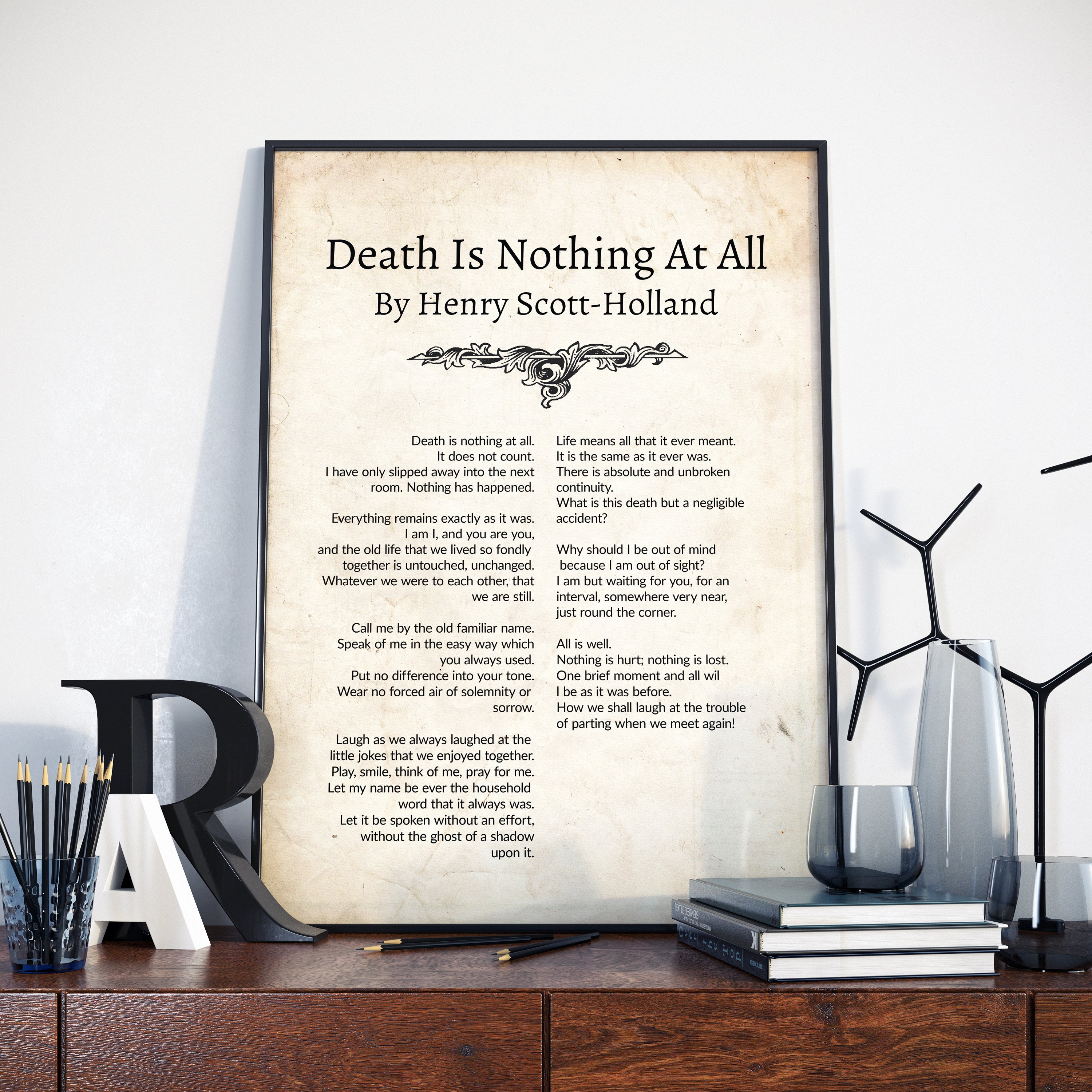Death is Nothing at All Henry Scott-holland Henry - Etsy Ireland