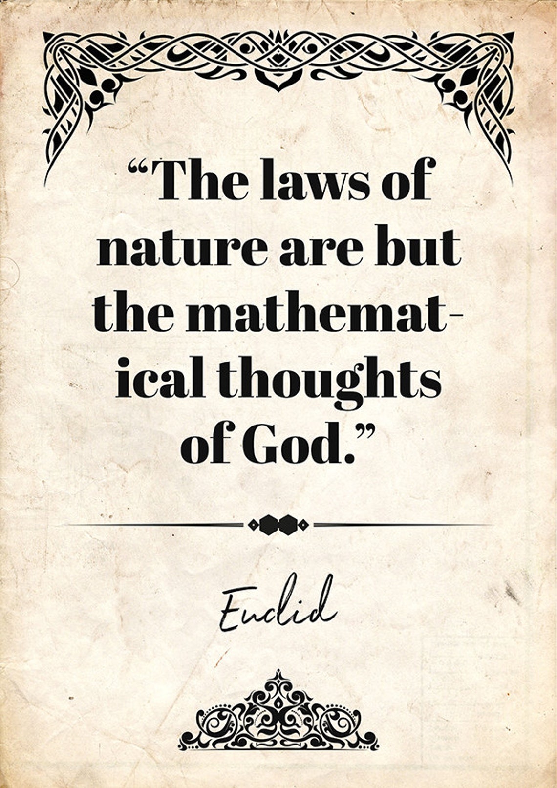Euclid Euclid Quote Eukleídēs Poster Eukleídēs Print | Etsy