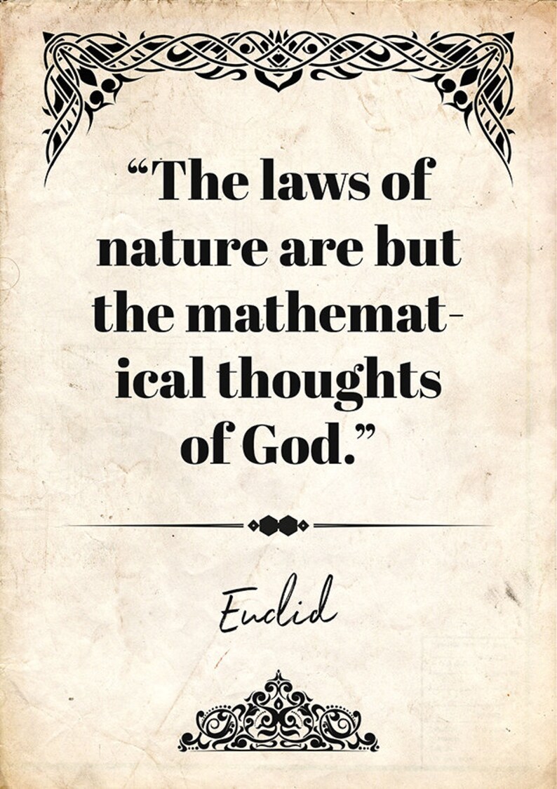 Euclid Euclid Quote Eukleídēs Poster Eukleídēs Print - Etsy