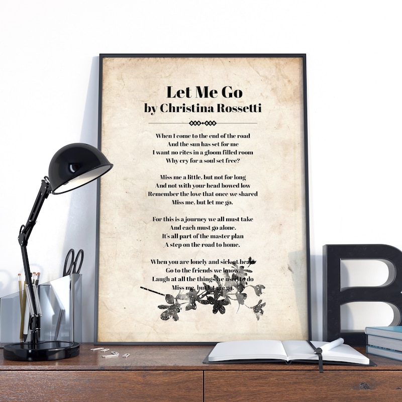 Miss Me but Let Me Go Poem - Etsy