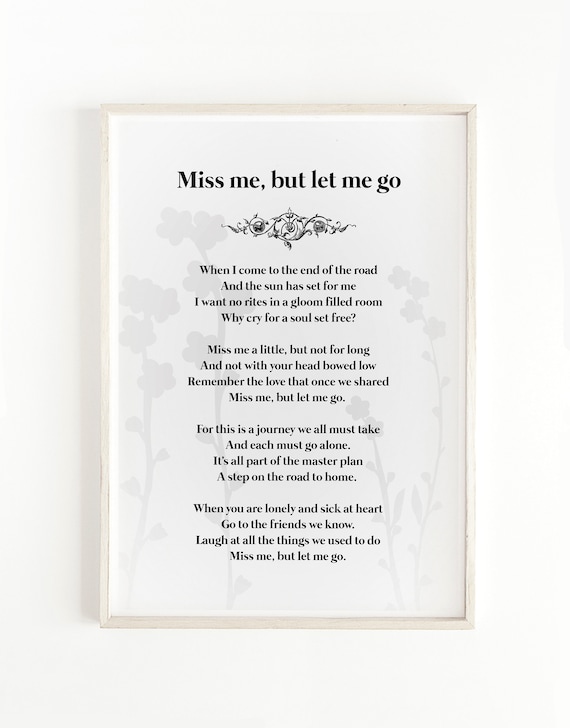 Let Me Go Poem by Christina Rossetti Christina Rossetti - Etsy Ireland