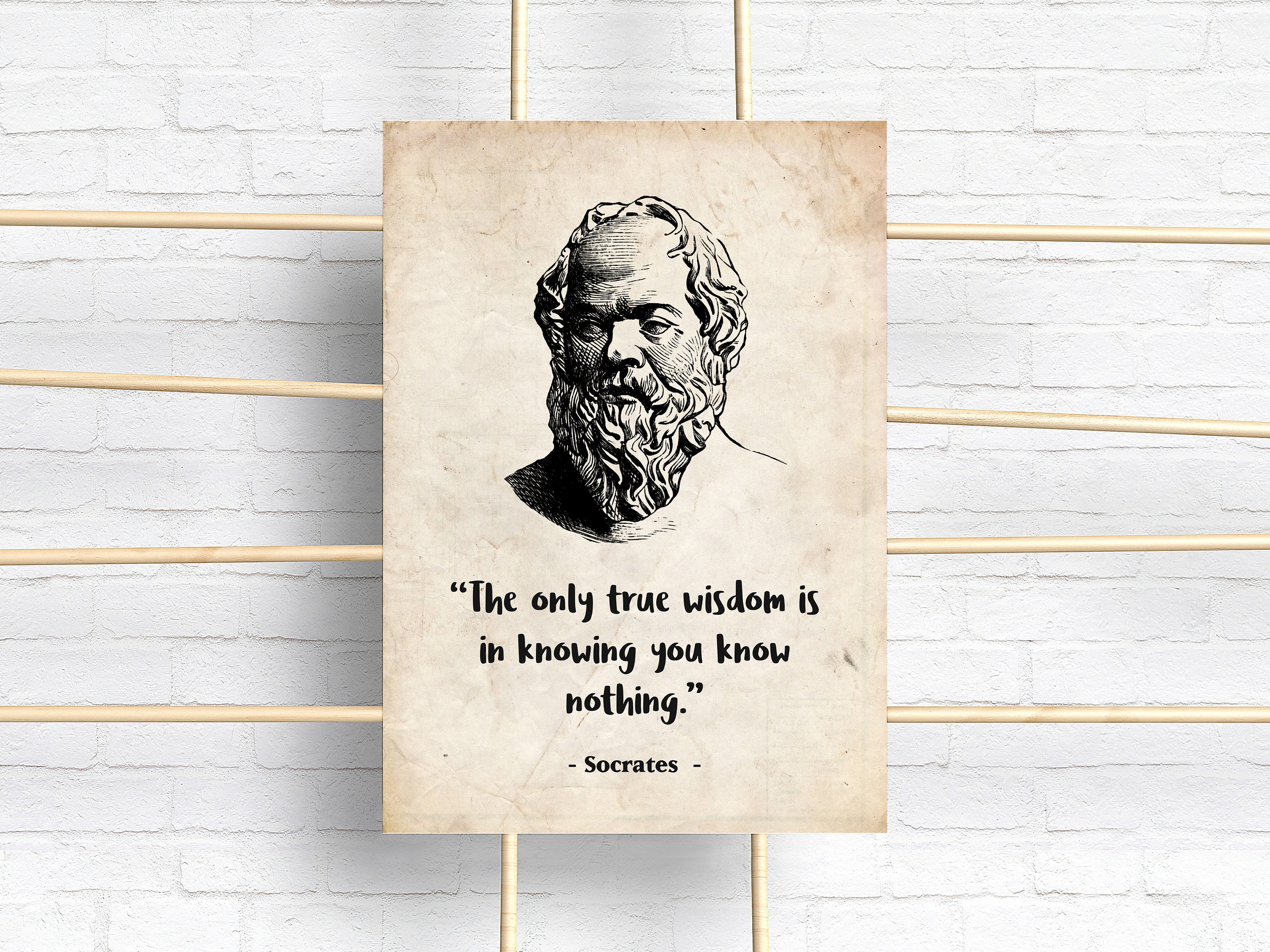 Socrates Socrates Quote Poster Socrates Quote Wall Art | Etsy