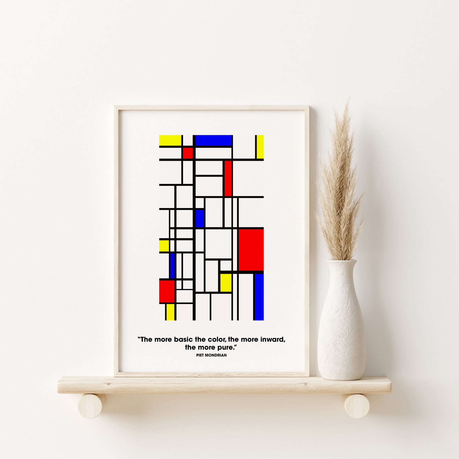 Piet Mondrian Piet Mondrian Quote Print GALLERY EXHIBITION - Etsy