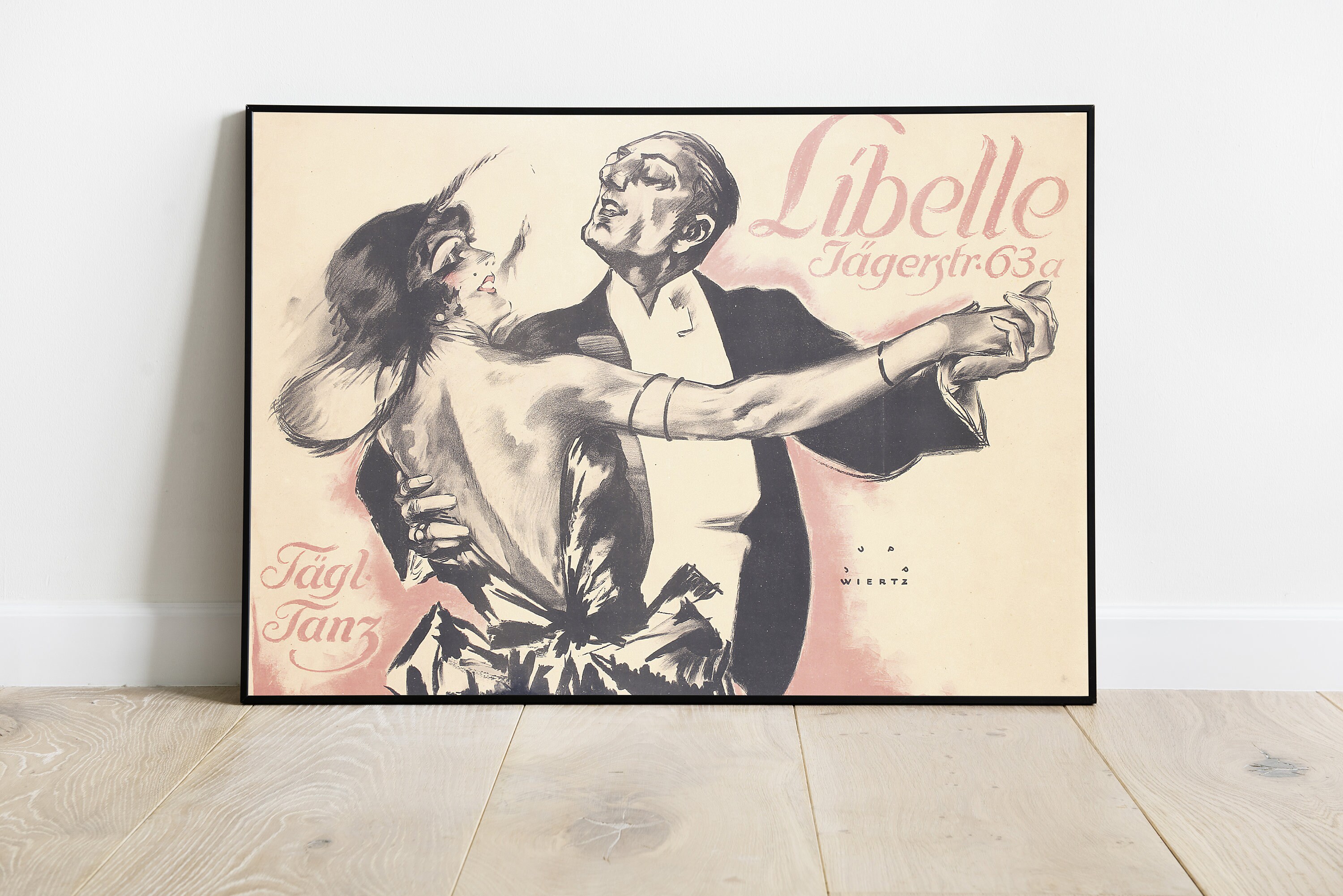Vintage Wall Art 1910s German Art Deco Dance Poster JUPP - Etsy