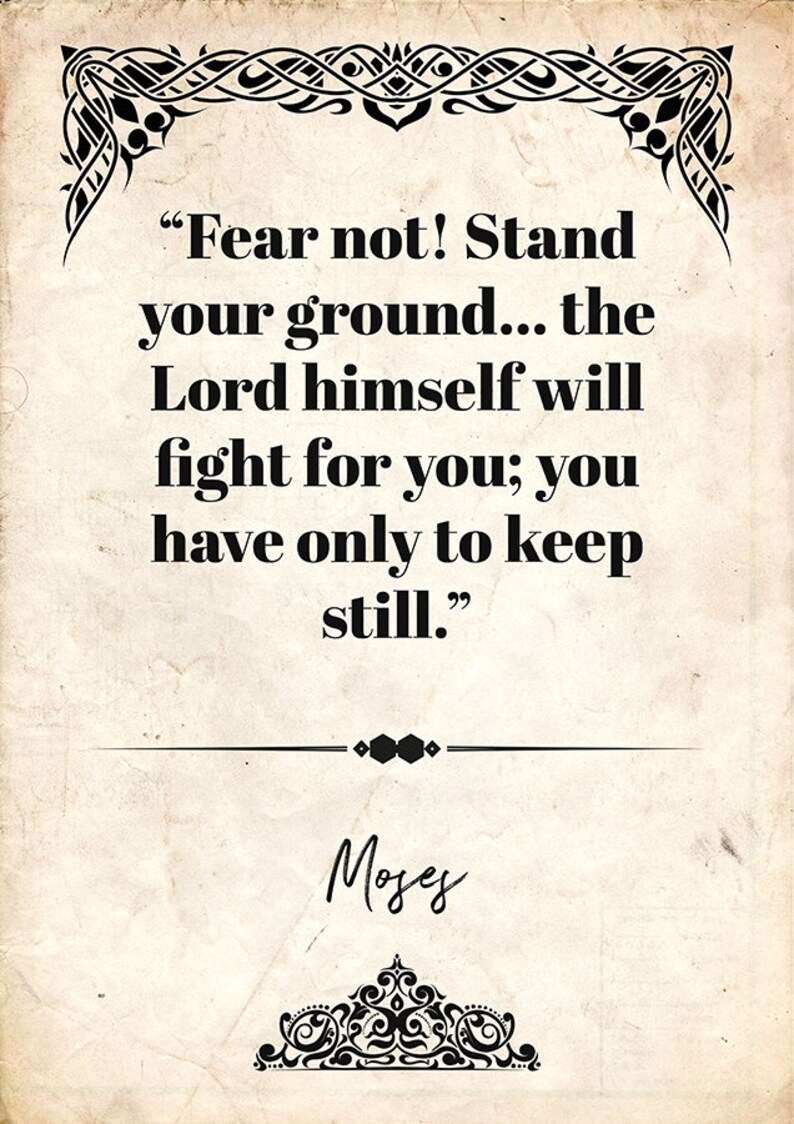 Moses Moses Quote Moshe Rabbenu Poster Prophet in - Etsy