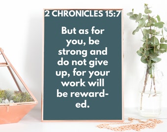 Inspirational Quote BIBLE Verse Wall Picture Canvas Print - Etsy UK