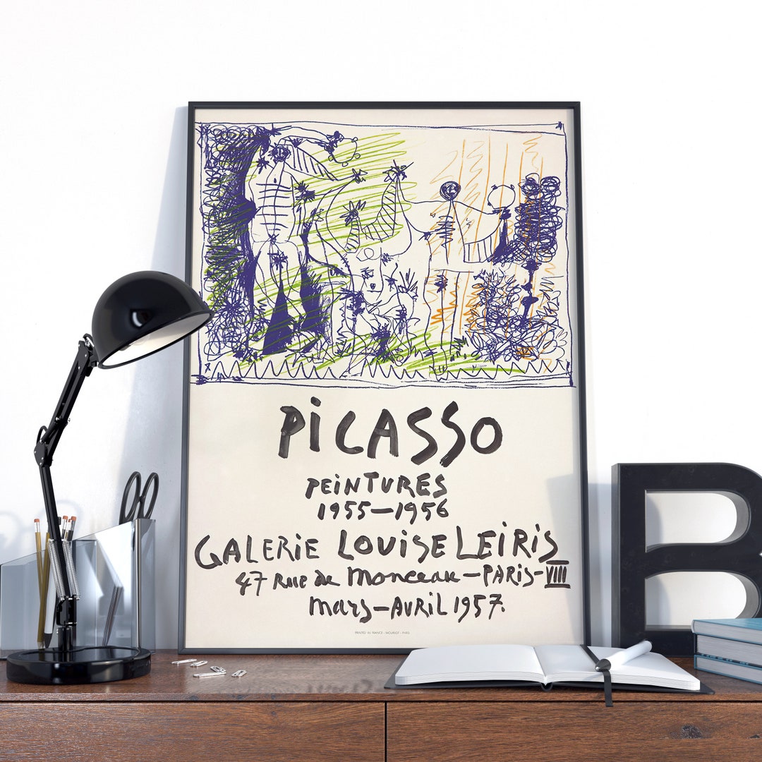 Pablo Picasso, Pablo Picasso Exhibition Poster, Pablo Picasso Wall Art ...