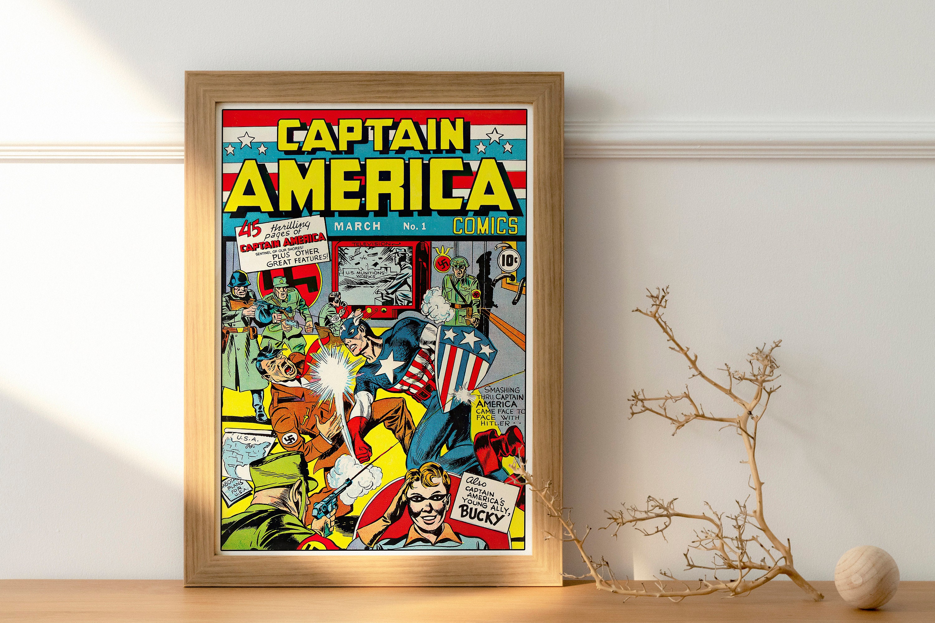 Unique Captain America Vintage Poster Captain America Print - Etsy
