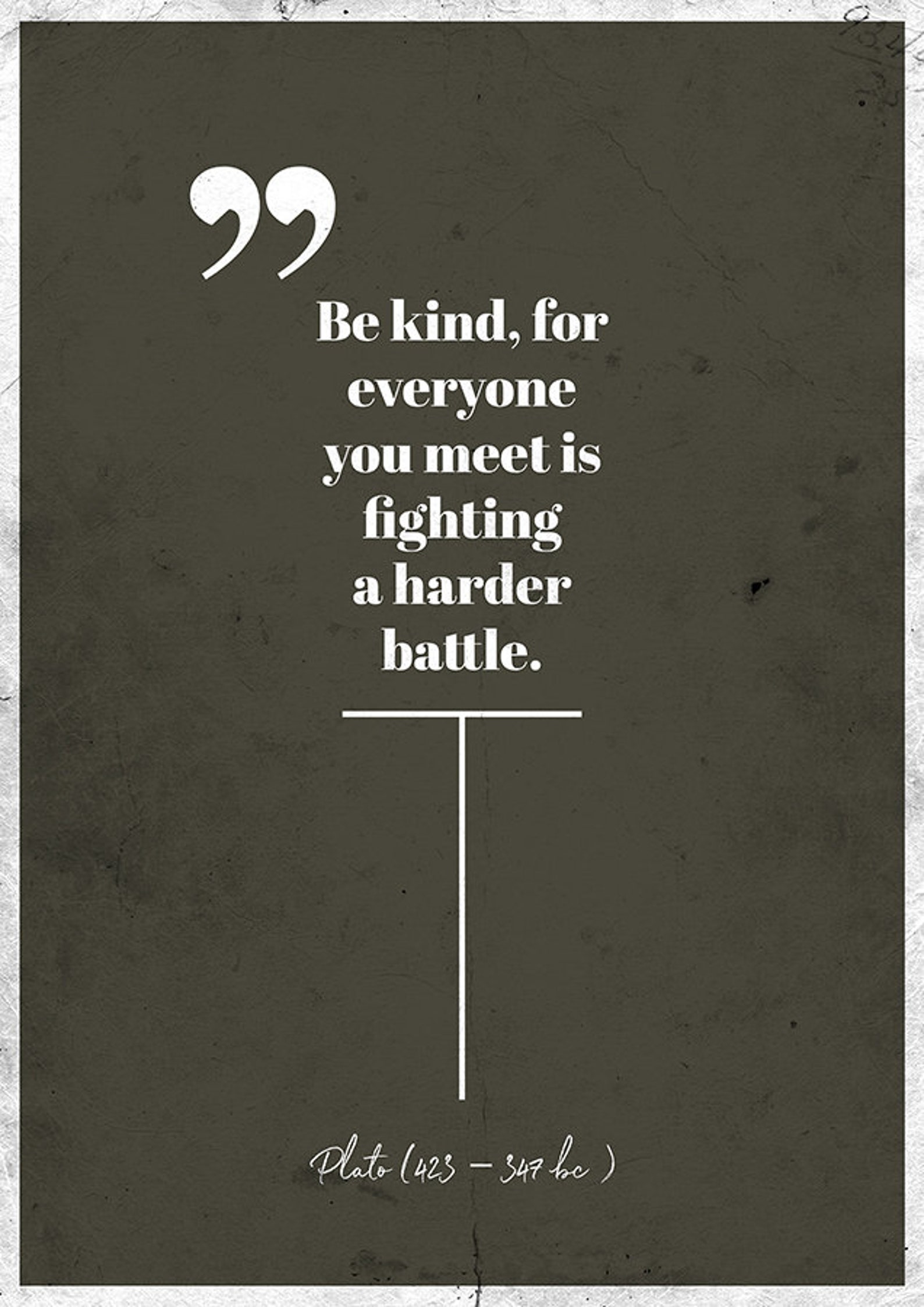 Plato Plato Quote Poster Plato Artwork Platon Quote Wall | Etsy