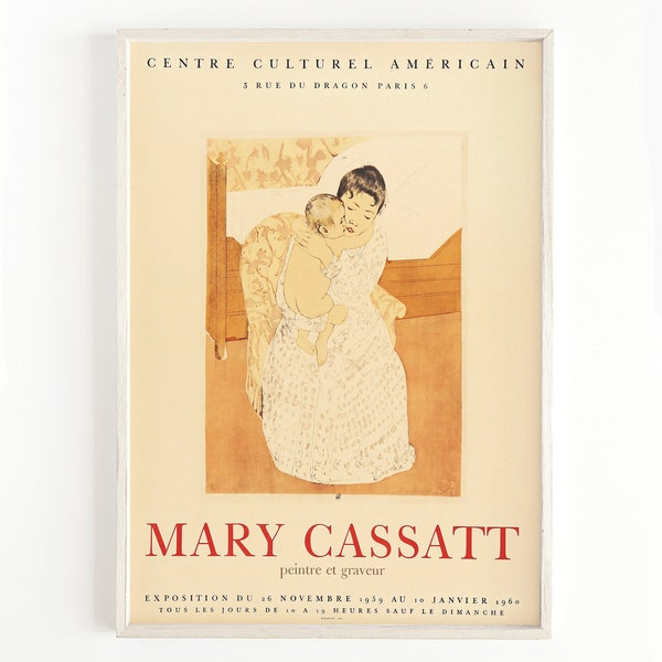 Mary Cassatt Exhibition Poster - Etsy