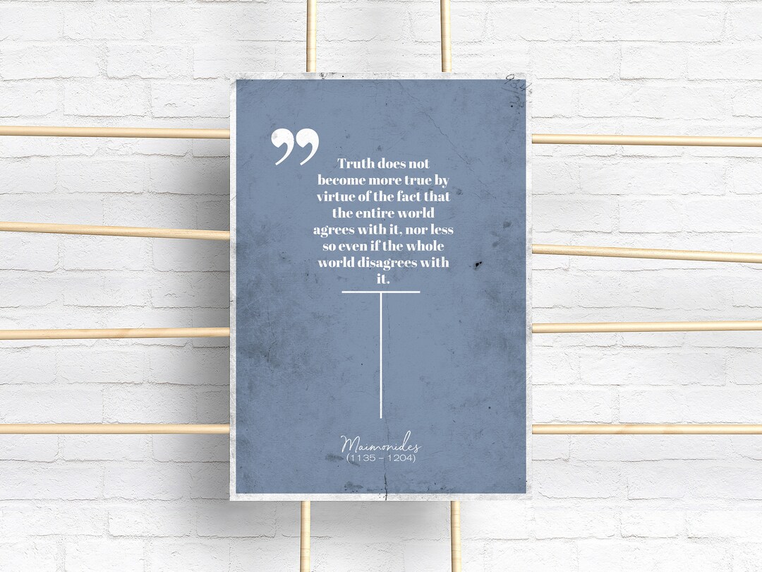 Maimonides, Maimonides Quote Poster, Maimonides Artwork, Maimonides ...