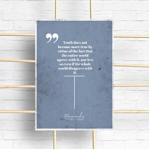 Maimonides, Maimonides Quote Poster, Maimonides Artwork, Maimonides ...