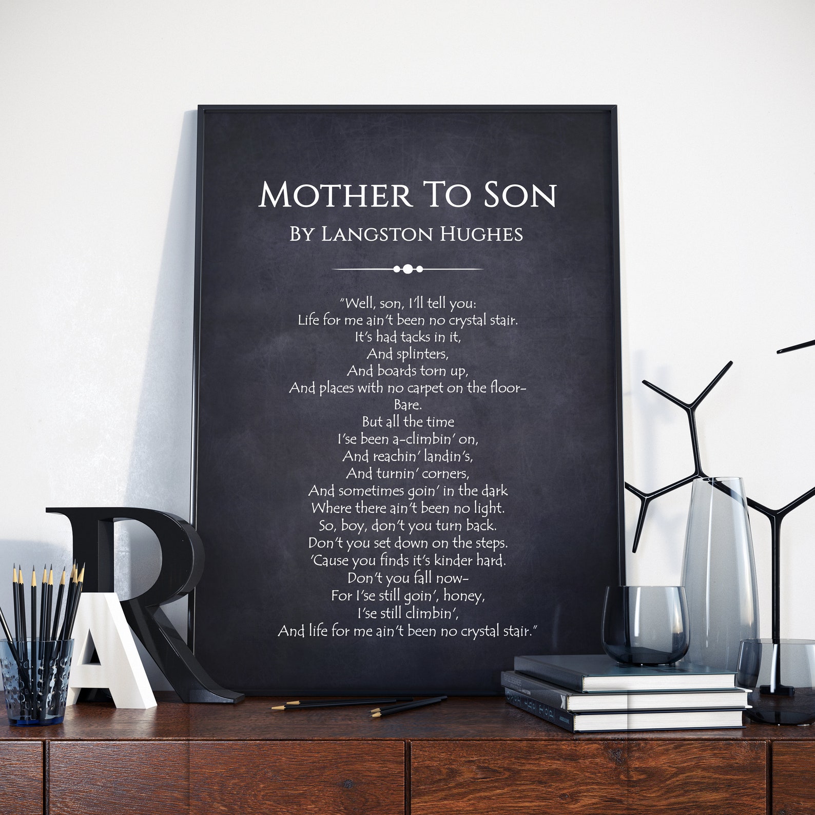 Mother to Son by Langston Hughes Langston Hughes Langston | Etsy