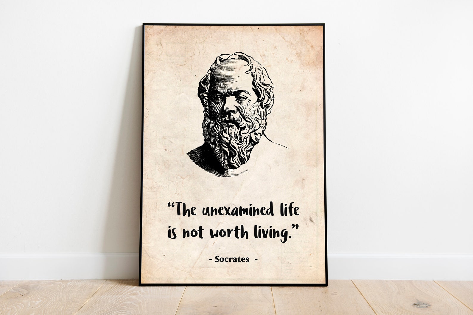 Socrates, Socrates Quote Poster, Socrates Quote Wall Art, Athenian ...