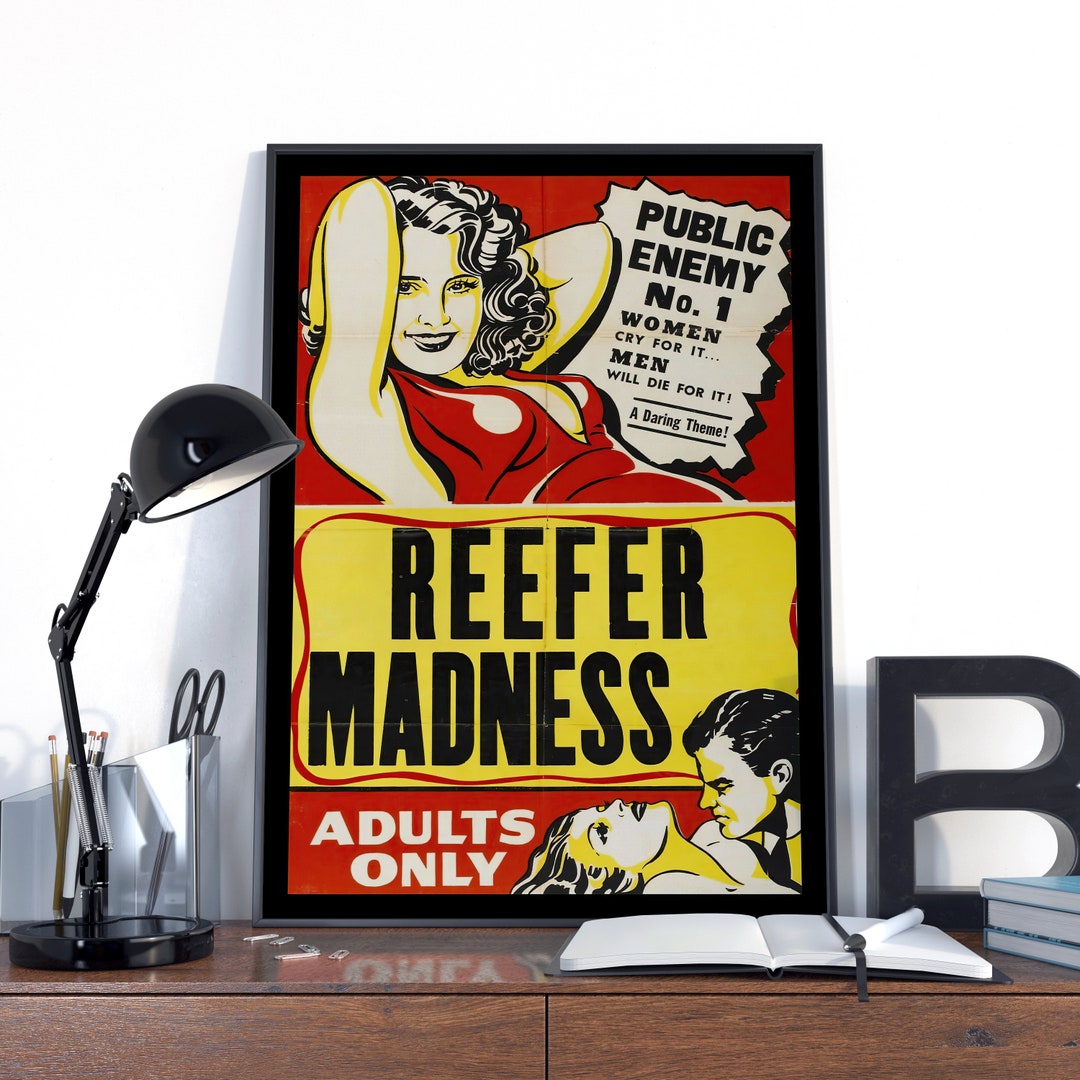 Marijuana Vintage Propaganda Weed Marijuana Poster Ganja - Etsy