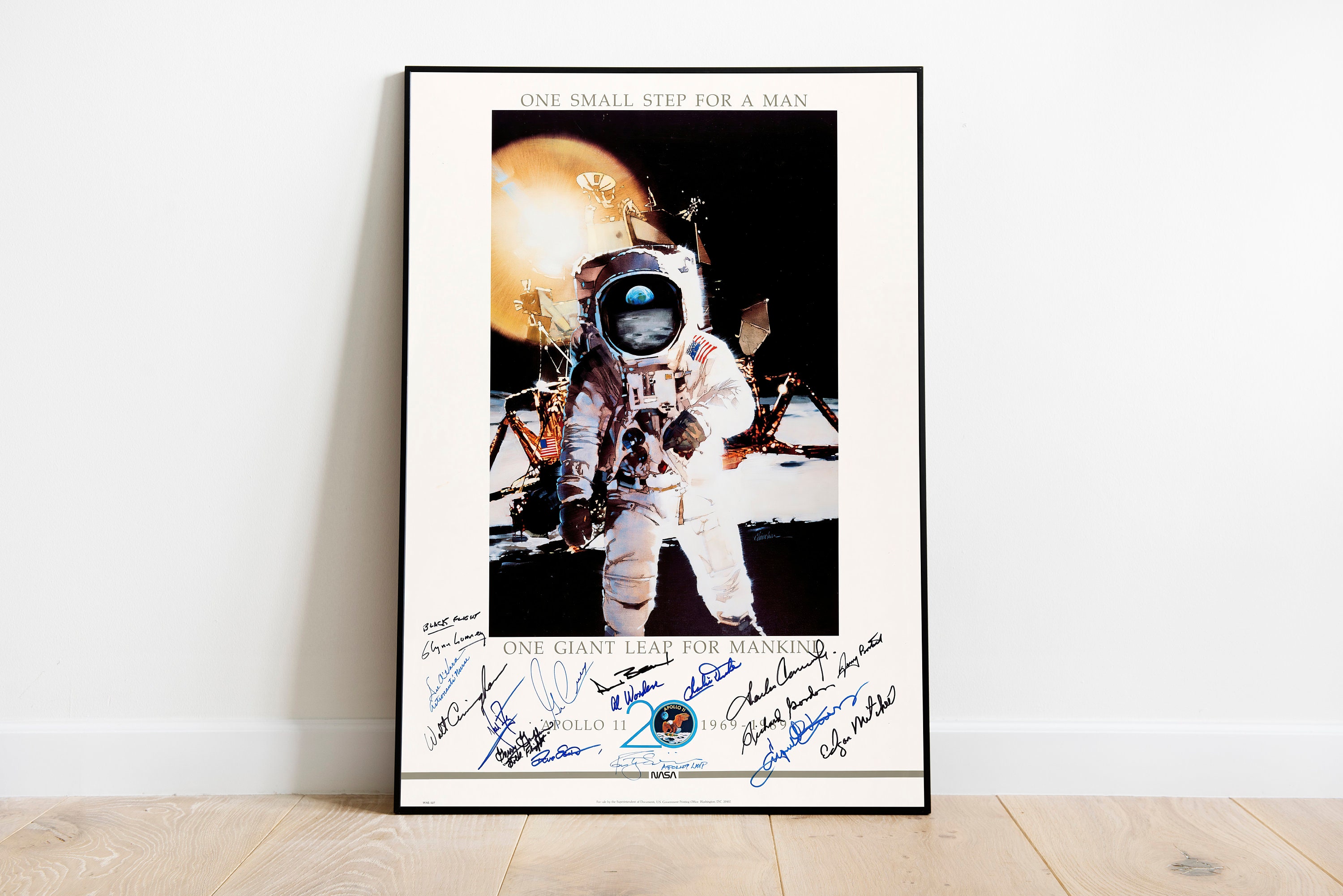 Unique Apollo 11 Poster Signed by Th Crew Apollo 13 Poster - Etsy