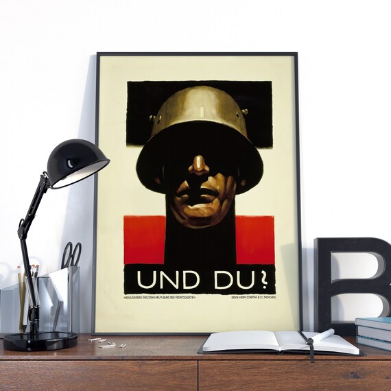 Und Du 1929 Ludwig Hohlwein Vintage German Propaganda | Etsy