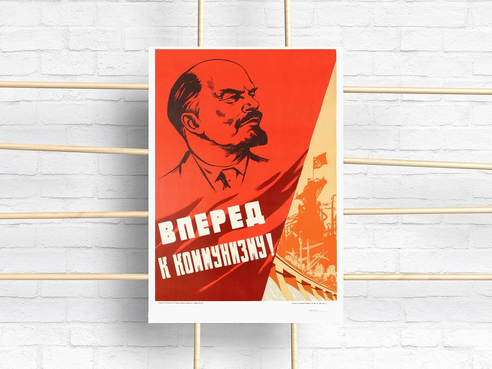 USSR Propaganda Poster Lenin Propaganda Poster Vintage Lenin - Etsy