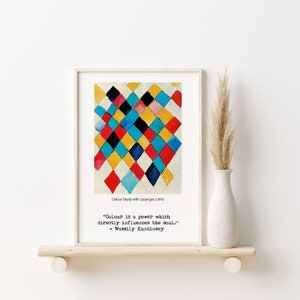 Wassily Kandinsky Quote Poster Wassily Kandinsky Quote Wall - Etsy