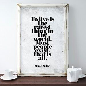 Oscar Wilde, Oscar Wilde Quote, Oscar Wilde Quote Poster, Oscar Wilde ...