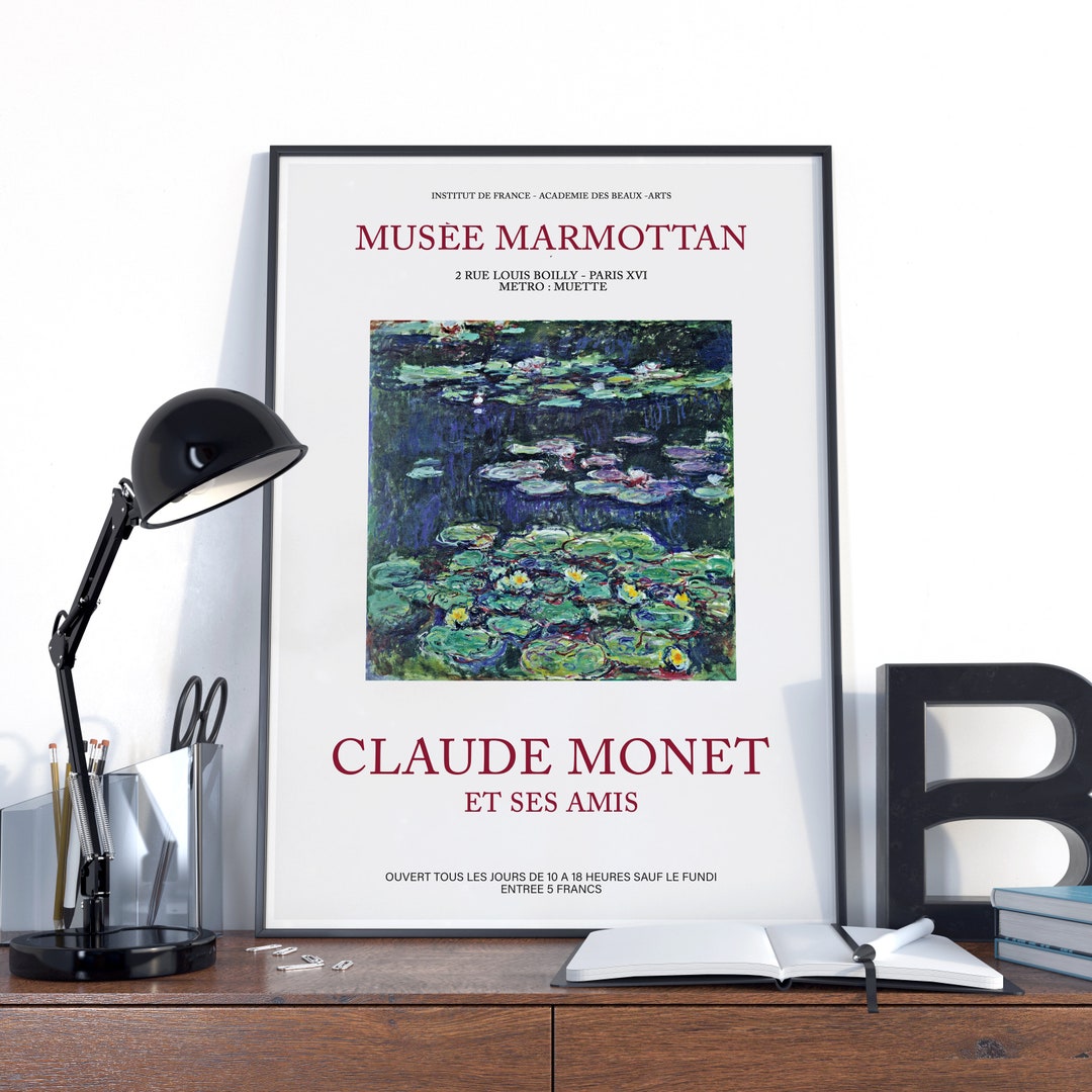 Claude Monet, Claude Monet Exhibition Poster, GALLERY EXHIBITION POSTER ...