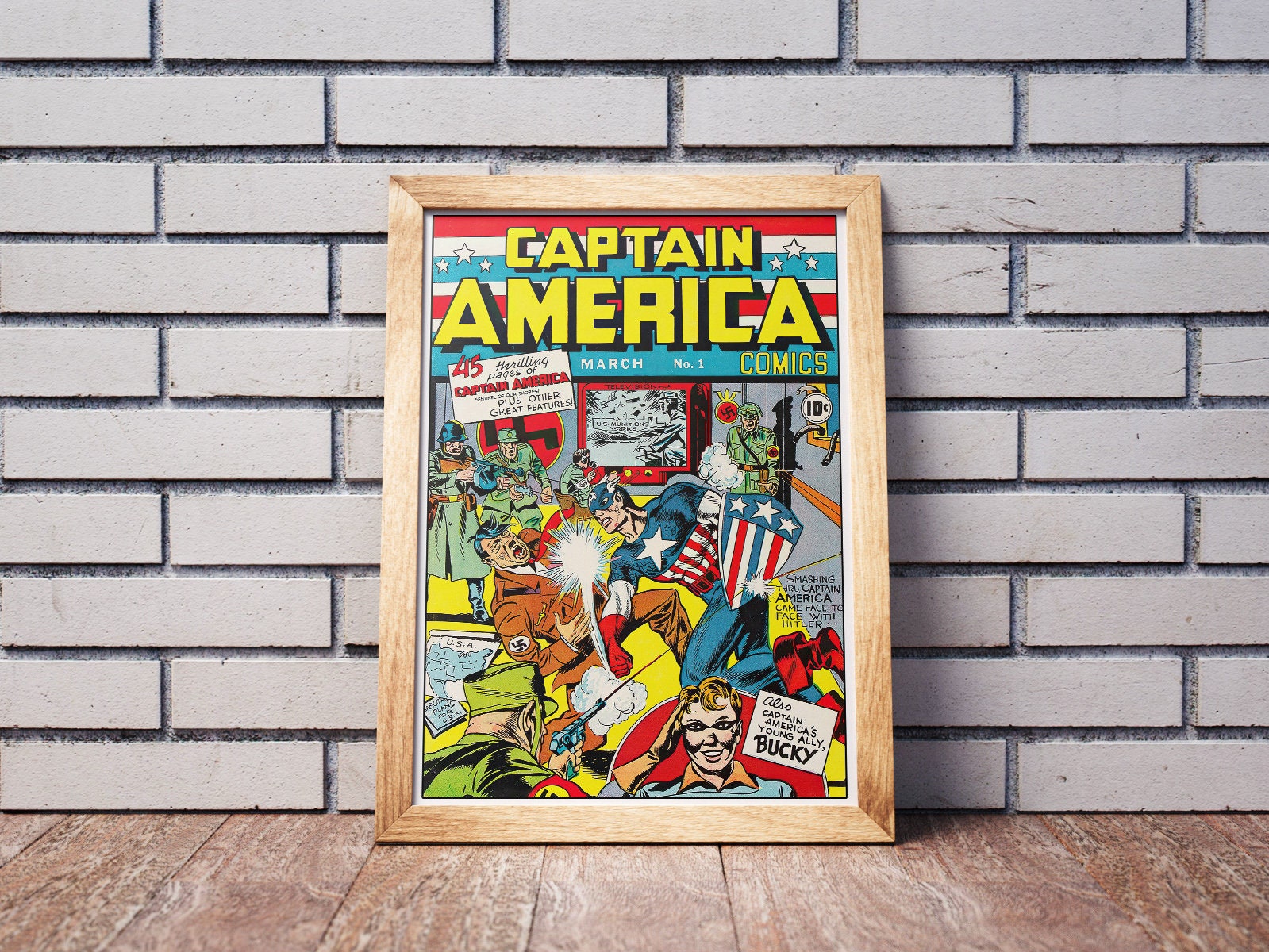 Unique Captain America Vintage Poster Captain America Print - Etsy