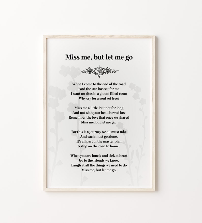 Let Me Go Poem by Christina Rossetti Christina Rossetti - Etsy Hong Kong