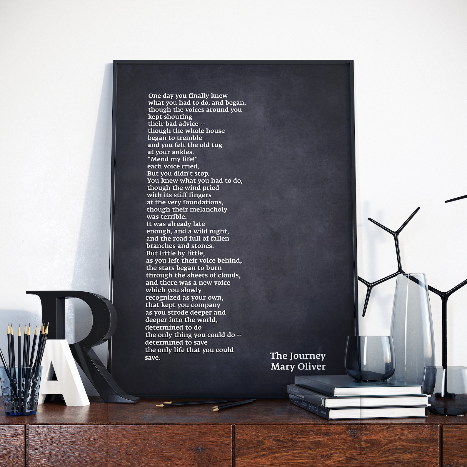The Journey by Mary Oliver the Journey Poem Wall Art Mary - Etsy