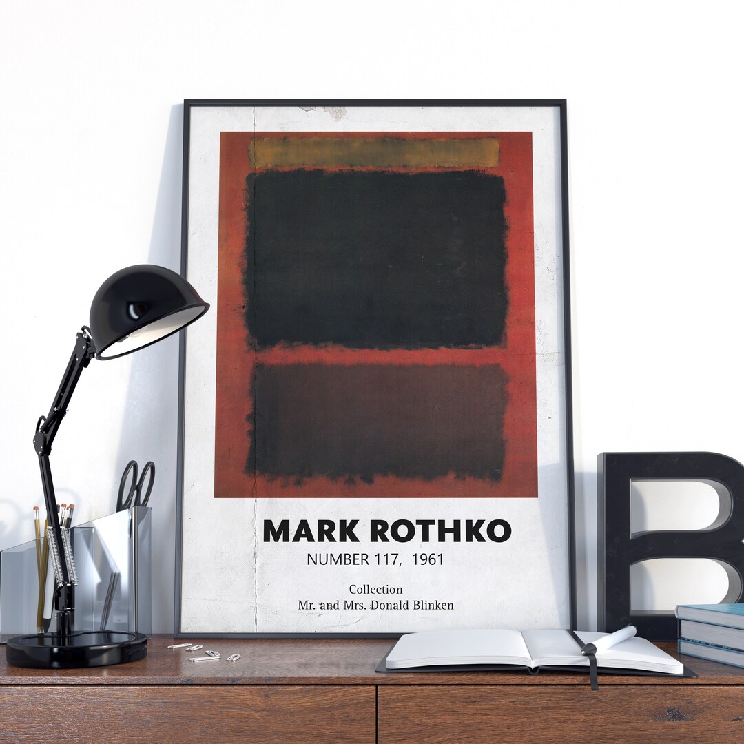 Mark Rothko, Mark Rothko Exhibition Print, GALLERY EXHIBITION POSTER ...