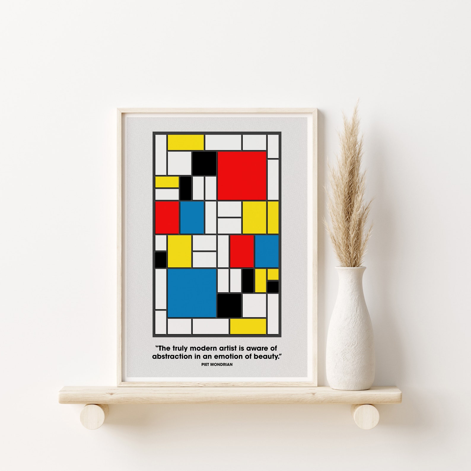 Piet Mondrian Piet Mondrian Quote Print GALLERY EXHIBITION - Etsy
