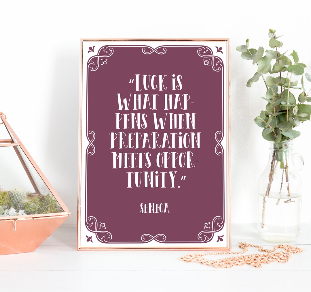 Seneca, Seneca Quote Poster, Seneca Quote Wall Art, Roman Stoic ...